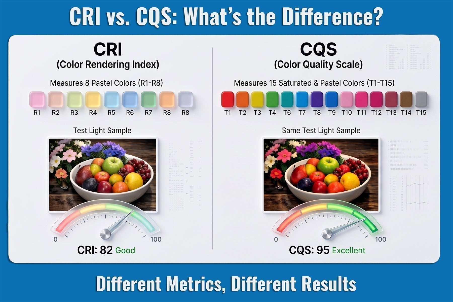 CRI vs. CQS – Understanding and Selecting the Standard – LEDdynamics